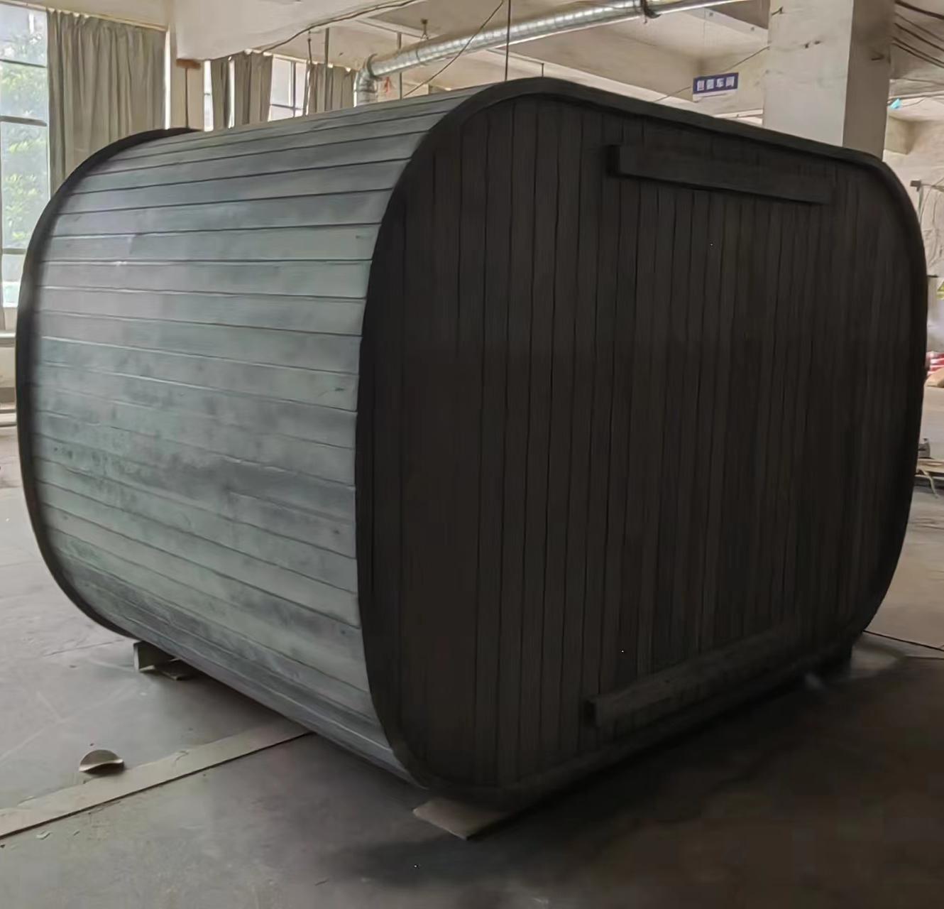 Outdoor Wood Fire Traditional Wet Dry Sauna 4 Person Small Sauna Wooden ...