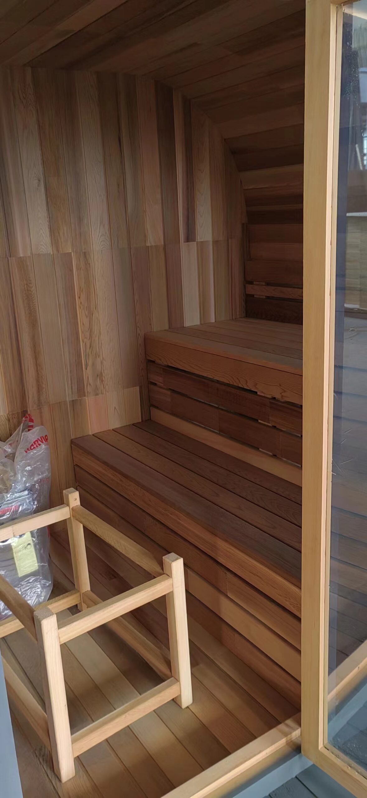 Outdoor Wood Fire Traditional Wet Dry Sauna 4 Person Small Sauna Wooden ...